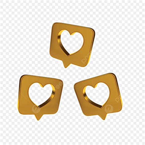 Instagram Like Clipart Transparent Background D Like Instagram Icon