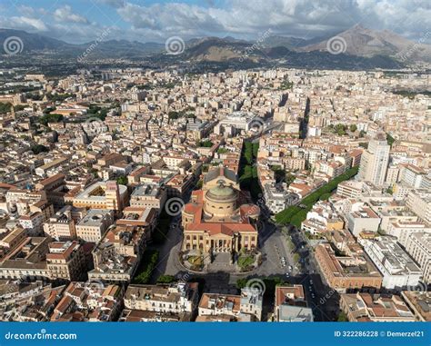 Teatro Massimo Vittorio Emanuel Opera House Palermo Italy Stock