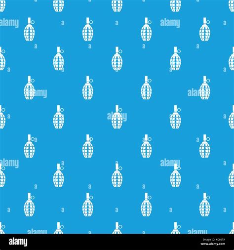 Grenade Pattern Seamless Blue Stock Vector Image And Art Alamy