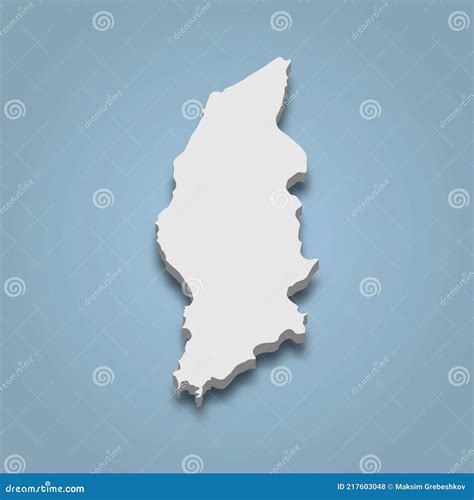 D Isometric Map Of Laut Is An Island In Indonesia Vector Illustration CartoonDealer