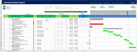 Microsoft Excel Template Project Management Tool And Gantt Chart Etsy