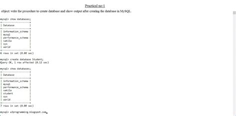 Mysql Practicals