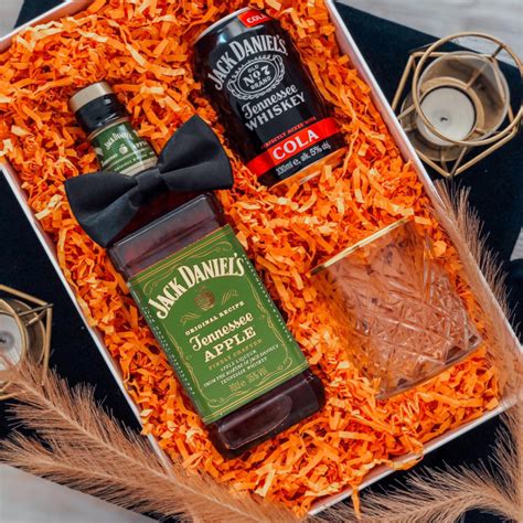 JACK DANIELS APPLE ZESTAW Z PUSZKĄ PREZENT NA URODZINY ZESTAW