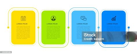 4 데이터 인포그래픽 타임라인 탭 용지 색인 템플릿 그림 추상 배경입니다 0명에 대한 스톡 벡터 아트 및 기타 이미지 0명 4가지 개체 개체 그룹 Istock
