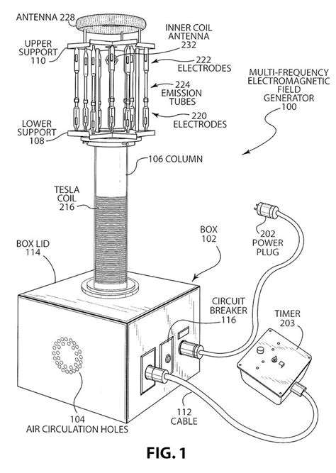 Us7583172b2 Multi Frequency Electromagnetic Field Generator