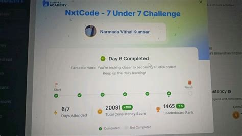 Narmada Vithal Kumbar On Linkedin Nxtwave Nxtwaveteam Nxtcode