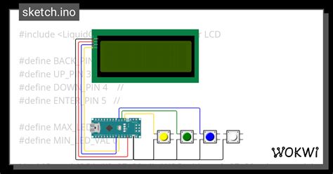 LCD 20x4 UI Wokwi ESP32 STM32 Arduino Simulator