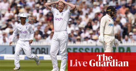England V New Zealand First Test Day Two As It Happened England V