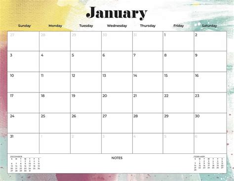 Cute Calendar 2021 Printable With Holidays 3 000 Vectors Stock