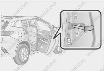 Chery Exeed с 2019 года - механический замок двери