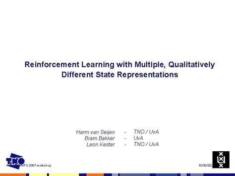 Reinforcement Learning With Multiple Qualitatively Different State