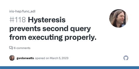 Hysteresis Prevents Second Query From Executing Properly · Issue 118