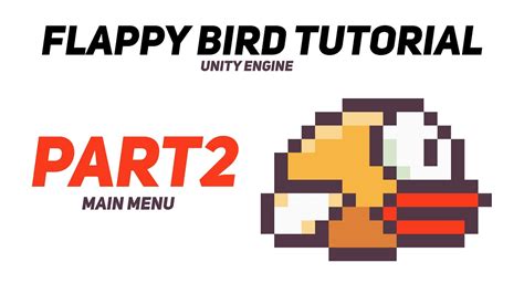 How To Make Complete Flappy Bird Game In Unity Main Menu Youtube