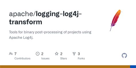 GitHub Apache Logging Log4j Transform Tools For Binary Post Processing Of Projects Using