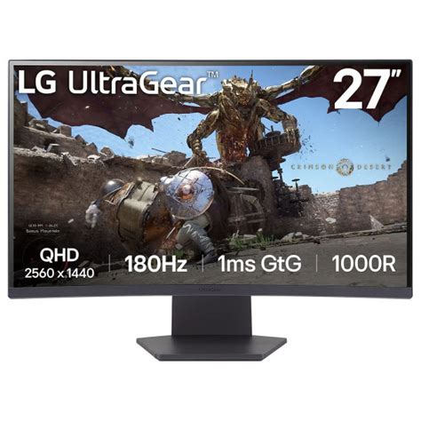 Lg Ultragear 27″ 27gs60qc B 180hz 2k 1ms Moniteurs Lg Group Maroc