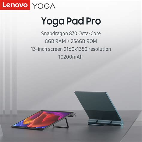 Lenovo Pad Yoga Pad Pro Inch Tablet Pc Gb Gb Snapdragon Octa Core Yoga Tab Wifi
