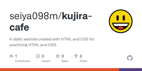 GitHub Seiya098m Kujira Cafe A Static Website Created With HTML And