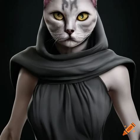 Close Up Portrait Of A Feline Humanoid Martial Artist On Craiyon