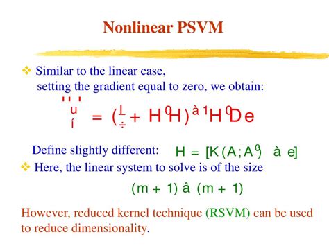 ppt mathematical programming for support vector machines powerpoint