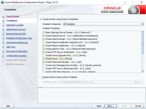 Install Oracle 12c Forms And Reports Database Weblogic Server Duh
