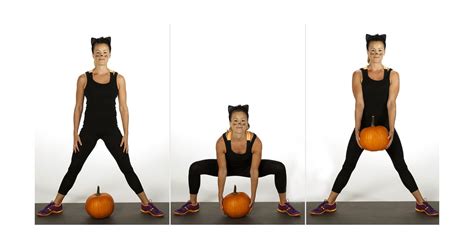 Sumo Squat Pumpkin Workout Popsugar Fitness Photo 11