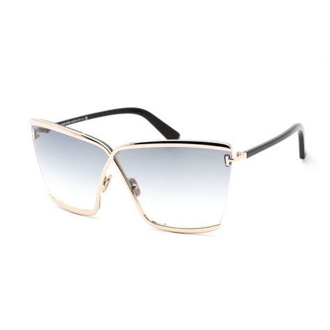 Tom Ford Elle Ft0936 Sunglasses Shiny Rose Gold Gradient Smoke