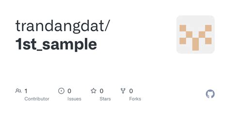 Github Trandangdat1stsample