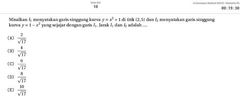 Pembahasan 20 Soal Matematika UTBK SBMPTN TKA SAINTEK Tahun 2019