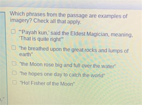 Which Phrases From The Passage Are Examples Studyx