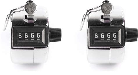 Hand Tally Clicker Counter Handheld Tracker Manual Counter Clicker With Metal Finger Ring