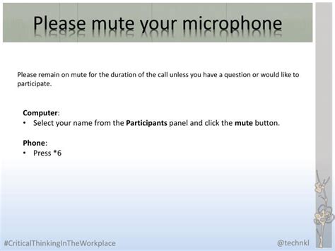 PPT Please Mute Your Microphone PowerPoint Presentation Free Download ID 2606259