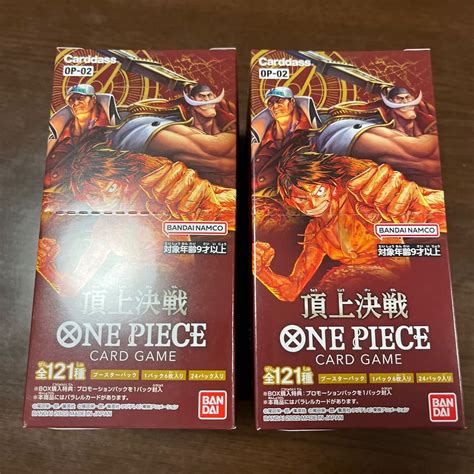 未開封 テープ付き ワンピースカード 頂上決戦 2box｜paypayフリマ
