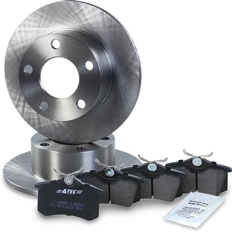 BESTPRICE Bremsenset Hinterachse inkl Bremsscheiben Ø mm Voll Bremsbeläge hinten