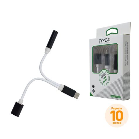 Paquete De Adaptadores Para Audio Mm Y Cargador Tipo C Buytiti