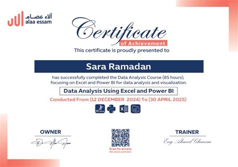 Excel Powerbi Dataanalysis Learning Certification Powerpivot… Sara Ramadan 39 Comments
