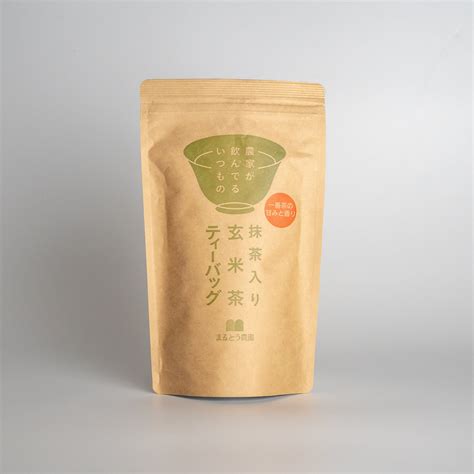 農家が飲んでるいつもの抹茶入玄米茶 ひも付きティーバッグ まるとう農園 オンラインショップ