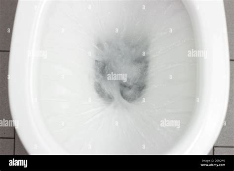 Flush Clean Wc Water Splash In Toilet Stock Photo Alamy