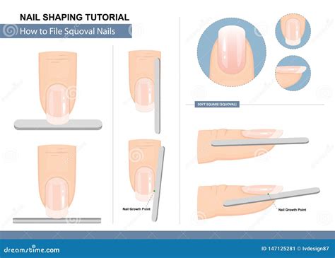 Nail Shaping Tutorial How To File A Square Nail Shape Step By Step