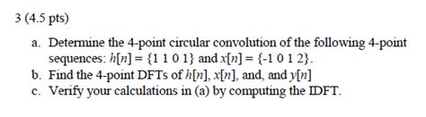 solved 3 4 5 pts a determine the 4 point circular