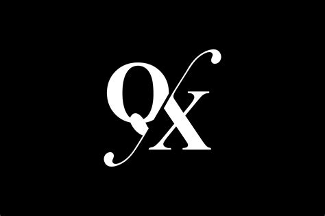 QX Monogram Logo Design By Vectorseller TheHungryJPEG