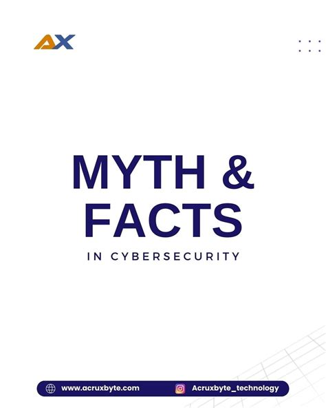 Acruxbyte Cybersecurity Myth Facts Acruxbyte Technology
