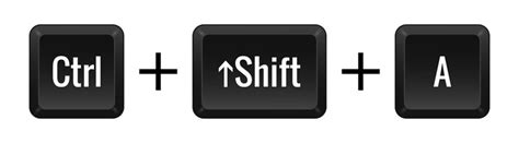 Premium Vector Ctrl Shift A Key Combination Keyboard Control Computer Premium Vector Ctrl Shift A Key Combination Keyboard Control Computer