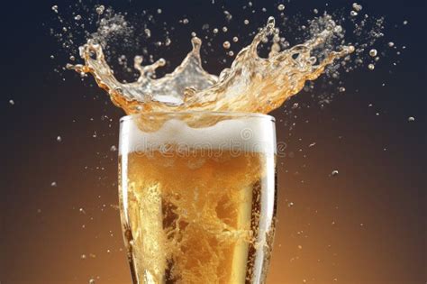 Close Up View Of Cold Drops On The Glass Of Beer Water Drops Stock