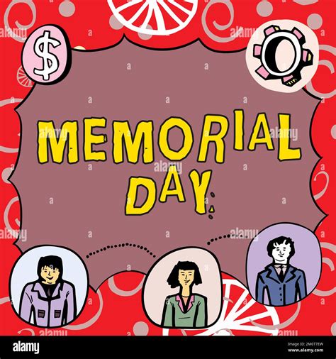 Writing Displaying Text Memorial Day Business Concept To Honor And