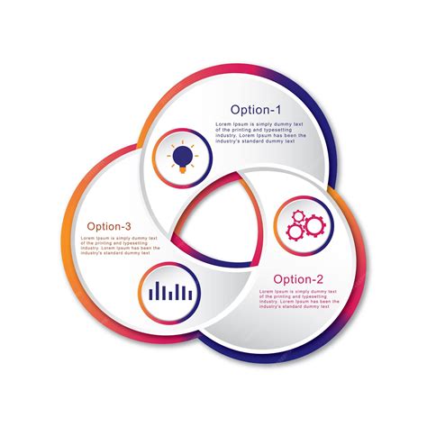 Premium Vector 3 Overlapping Vector Infographic