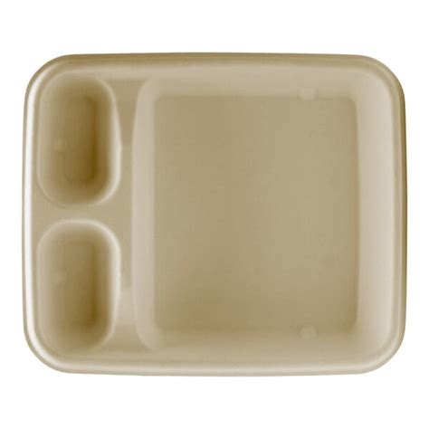 Fineline 43rct79s3 Conserveware 7 X 9 Bagasse 3 Compartment Nacho