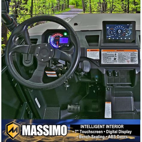 Massimo 4wd 3 Seater 352 Cc 25 5 Hp Gas Utv With Canopy Tilting Cargo Bed U13s450721 At