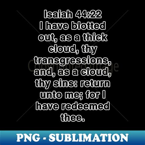 Isaiah 4422 King James Version Kjv Bible Verse Typography Inspire Uplift