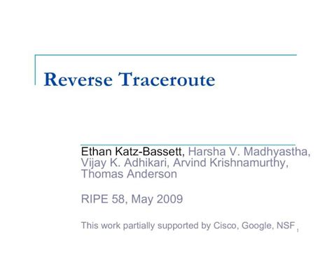 Pdf Reverse Traceroute Content Presentations Reverse Traceroute Pdf · 3