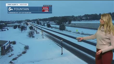 Snow Ends Late Morning Temperatures Remain Frigid